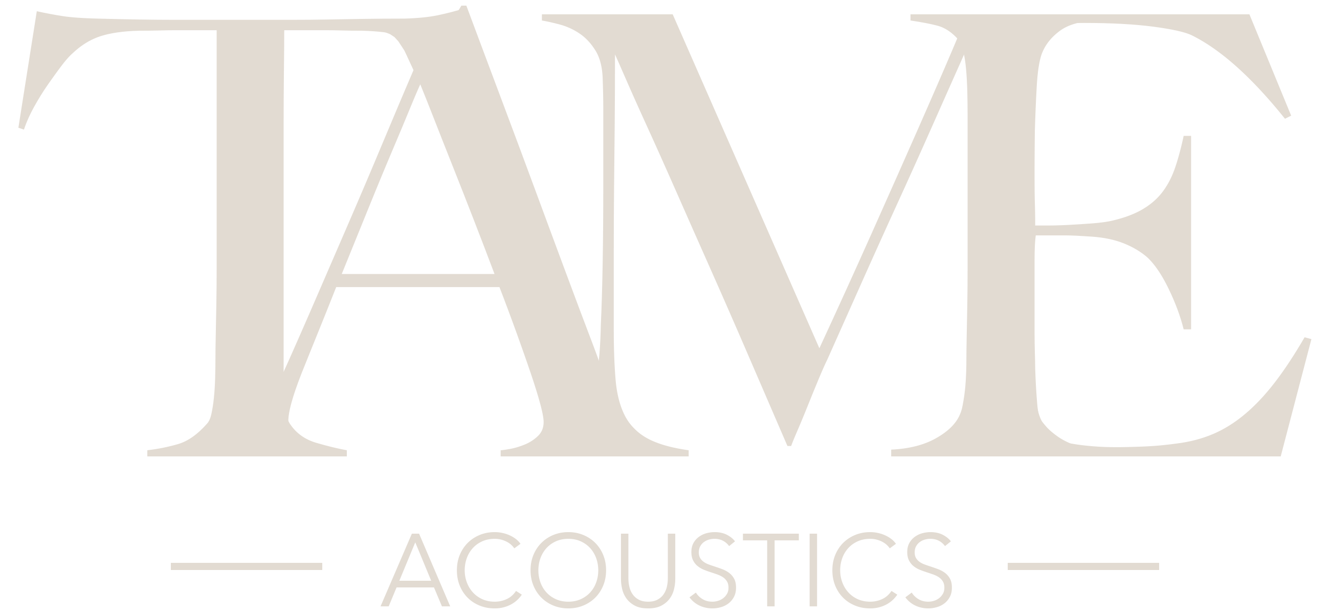 Tame Acoustics